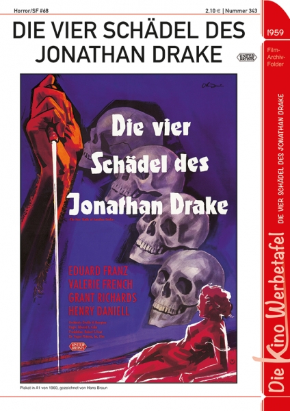 TELE.MOVIE.SHOP - Kinowerbetafel #343 - Die vier Schädel des Jonathan Drake